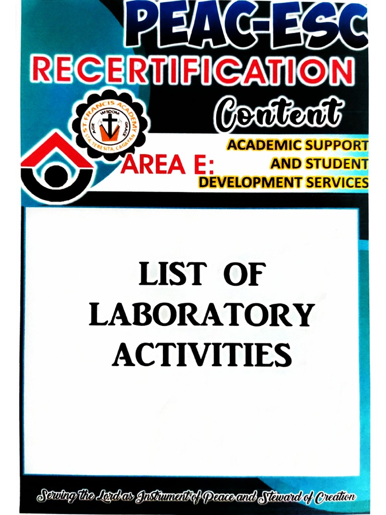 List of Laboratory Activities | PDF