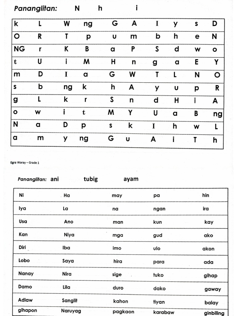 Egra Waray Grade 1 | PDF