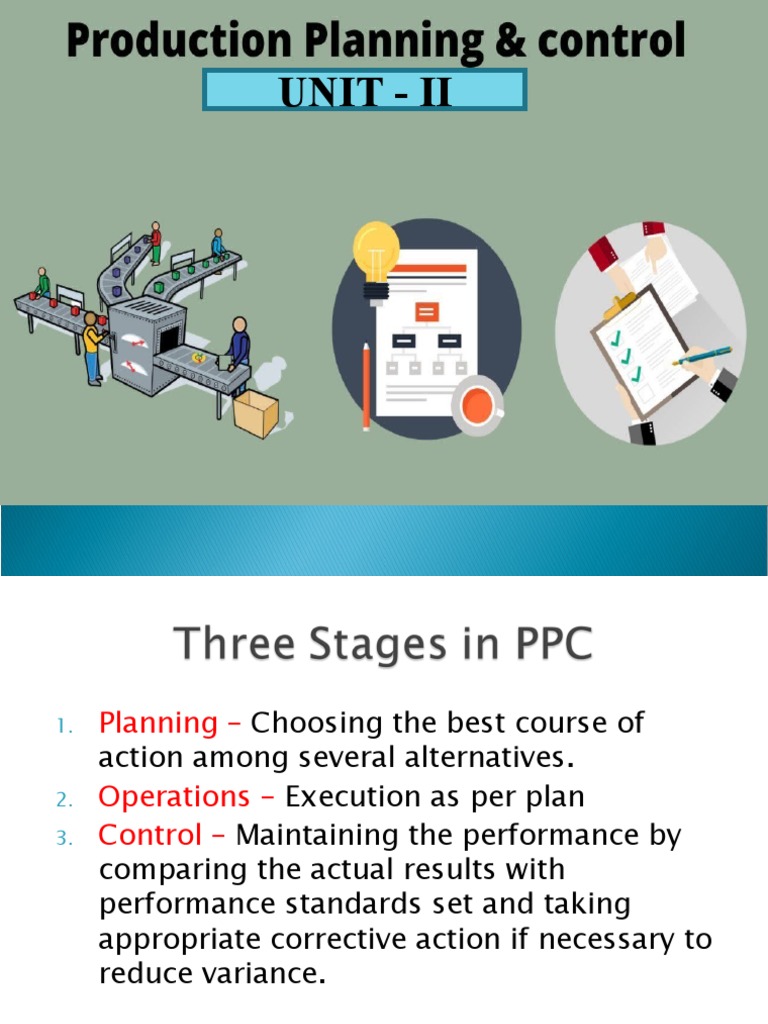 Production Planning & Control | PDF | Scheduling (Computing) | Factors Of Production