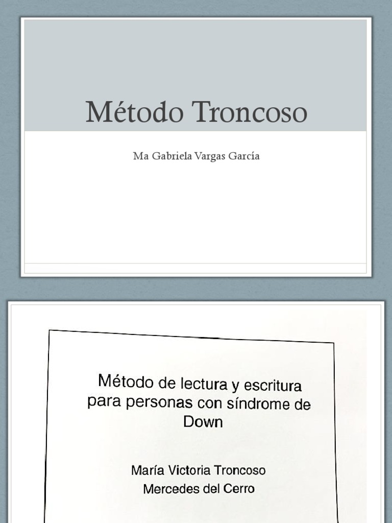 Metodo Troncoso | PDF | Ciencia cognitiva | Cognición