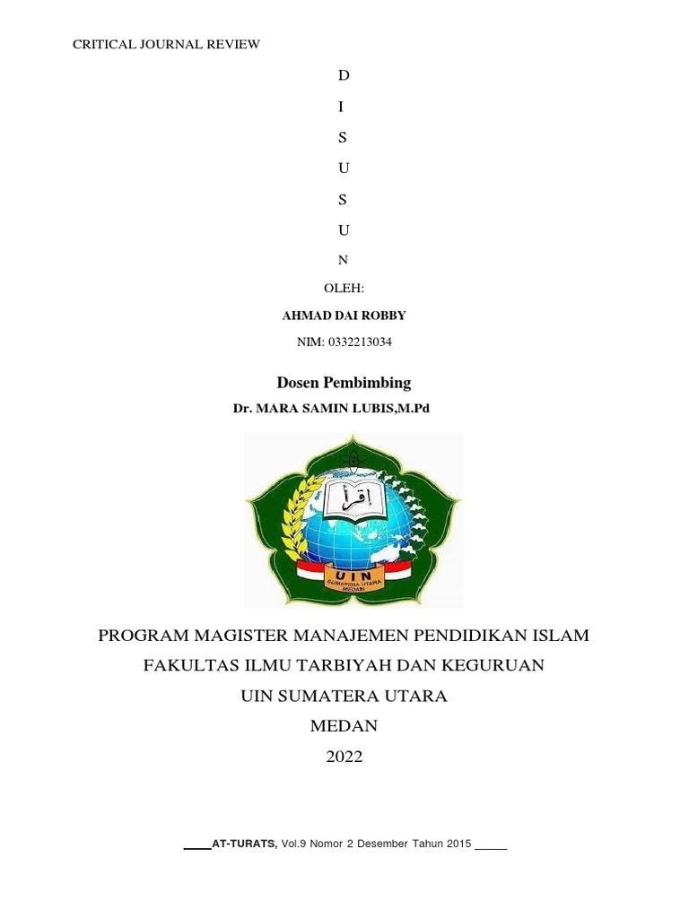 CJR Ahmad Dai Robby Manajemen Kurikulum | PDF | Sains & Matematika