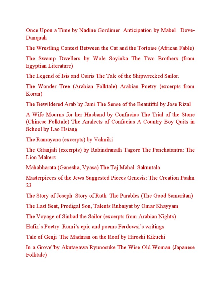 Once Upon A Time by Nadine Gordimer Anticipation by Mabel Dove | PDF ...