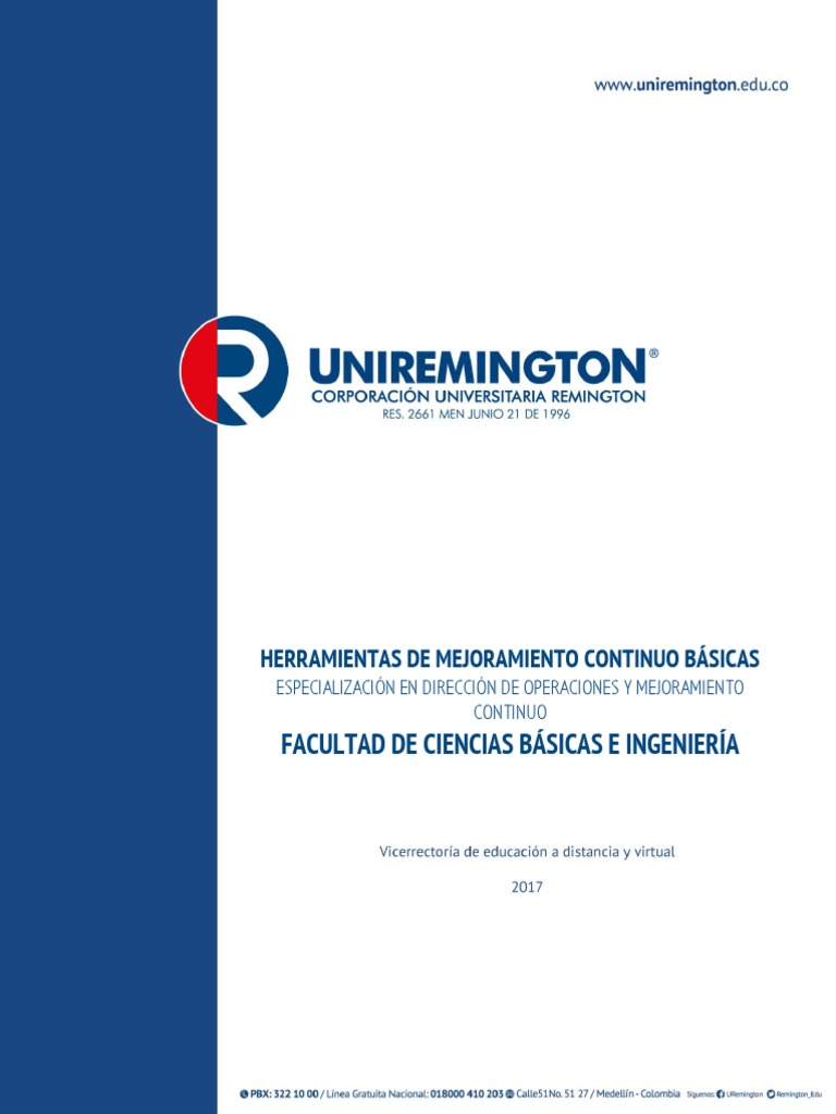 Herramientas de Mejoramiento Continuo Básicas-2017 | PDF | Lean Manufacturing | Business