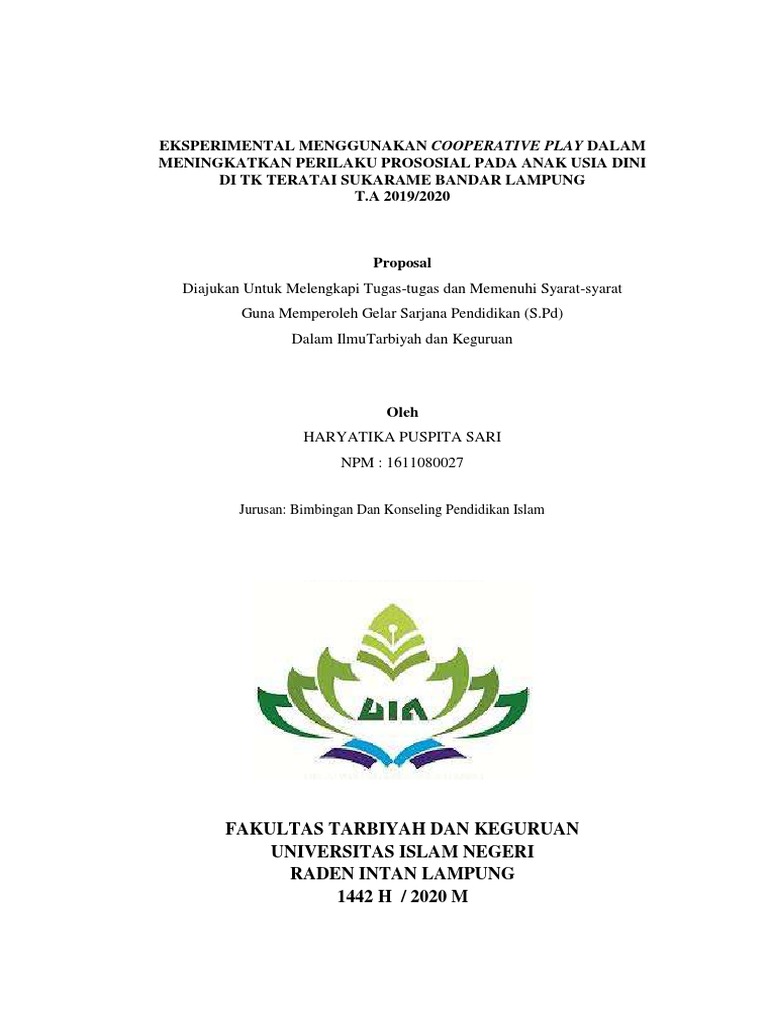 Proposal Haryatika Puspita Sari Fiks-1 | PDF