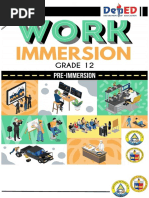 Work Immersion-Module 1 | PDF | Curriculum | Learning