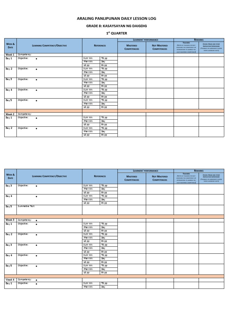 AP 8 DLL Template | PDF | Learning | Behavior Modification