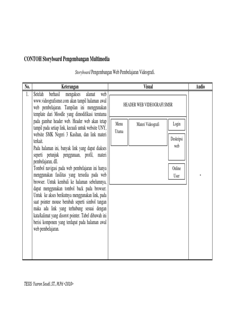Adoc - Pub - Contoh Storyboard Pengembangan Multimedia | PDF | Game ...