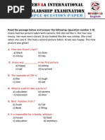 Class 2 Computer Sample Paper | PDF | Drawing