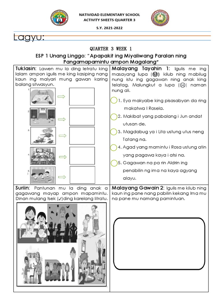Q3 W1 Activity Sheets | PDF