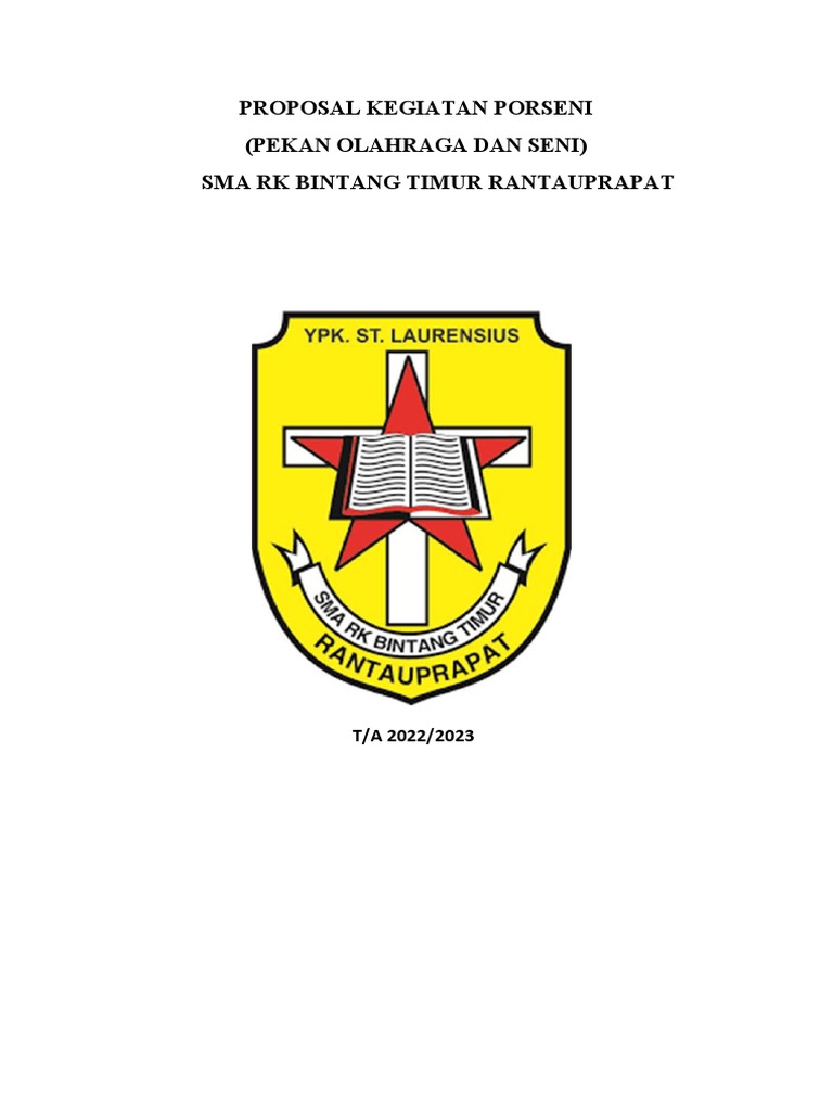 Proposal Kegiatan Porseni | PDF
