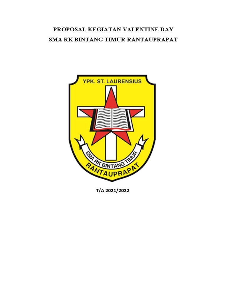 Proposal Kegiatan Valentine SMA Bintang Timur | PDF