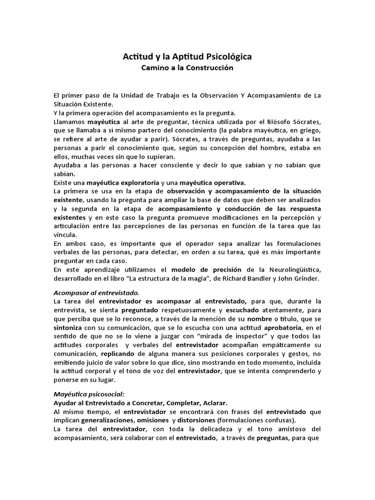 Actitud y Aptitud Psicológica. | PDF | Psicología Social | Sicología
