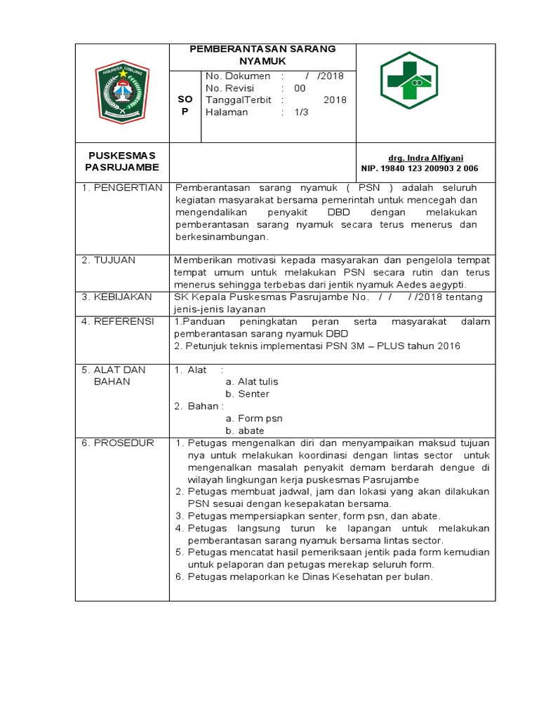SOP PSN New | PDF | Ilmu Sosial | Pengembangan Diri