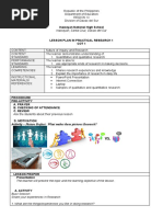 Detailed Lesson Plan Research | PDF | Inquiry | Lesson Plan