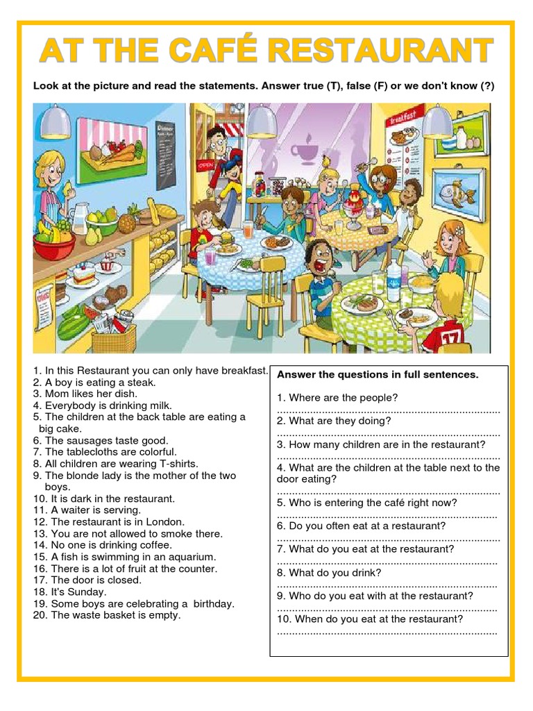 Picture Description at The Cafe Restaurant Oneonone Activities Picture ...