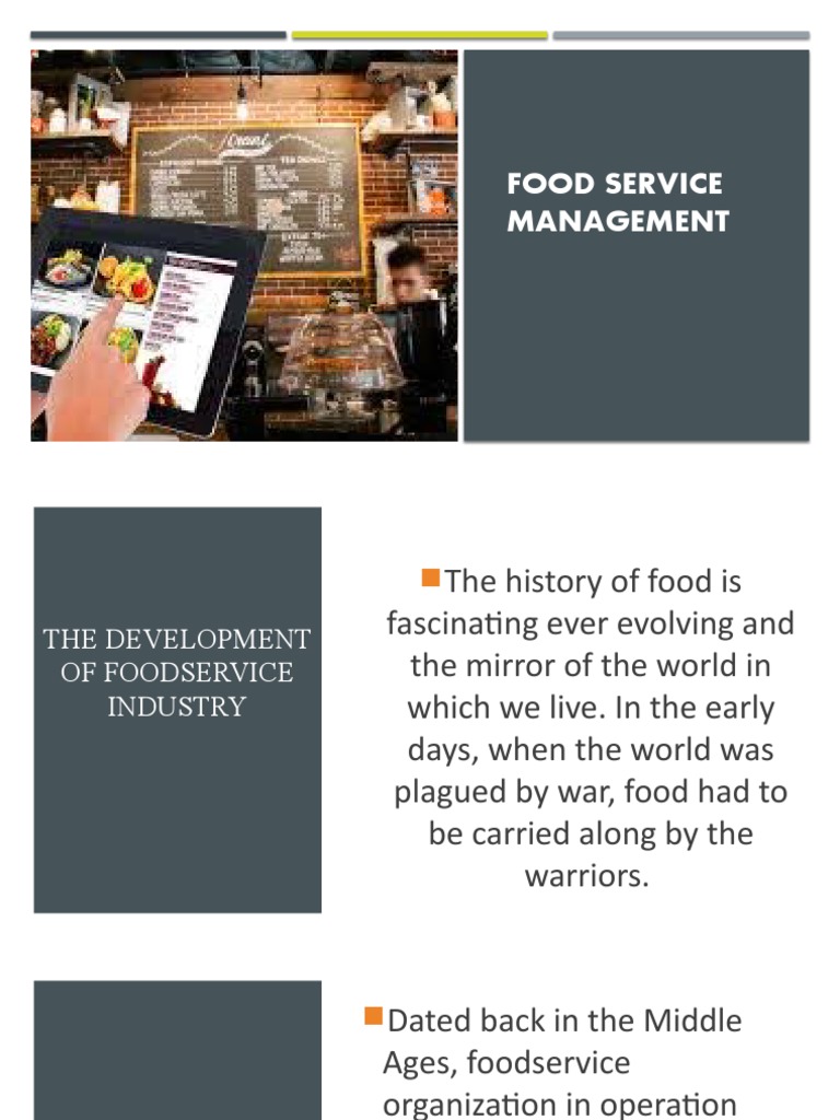 Food Service Management | PDF | Foodservice | Restaurants
