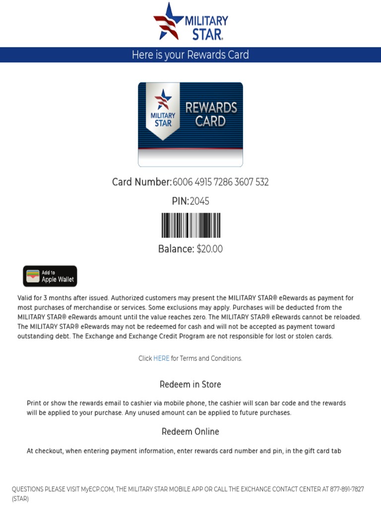 Army and Air Force Exchange Service Gift Card Page | PDF | Business ...