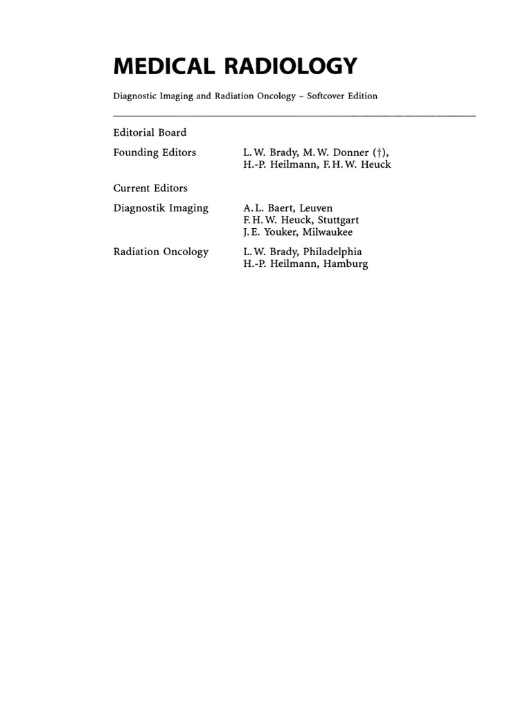 Medical Radiology - Diagnostic Imaging | PDF | Traumatic Brain Injury ...