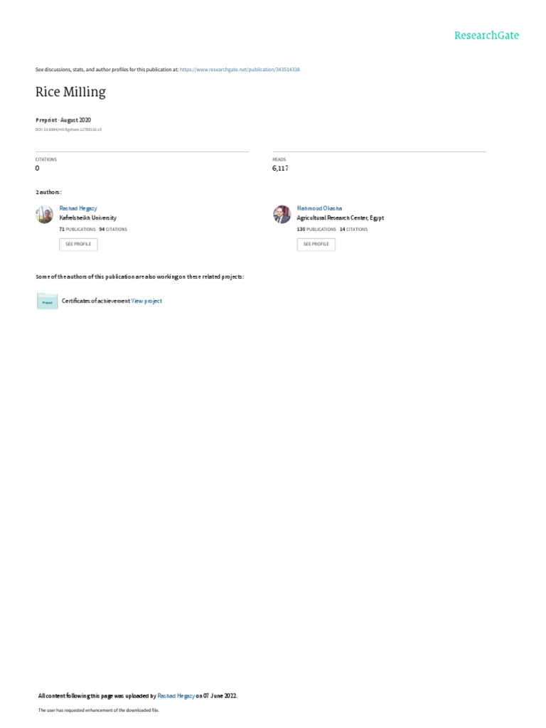 Rice Milling Report December 16 | PDF | Rice | Mill (Grinding)