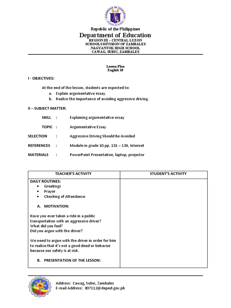DLP for Demo Teaching | PDF | Essays | Communication