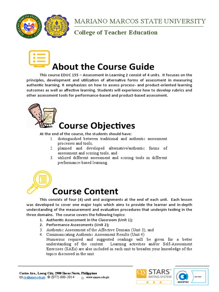 EDUC 155 Module 04 Lesson 01 | PDF | Educational Assessment | Learning