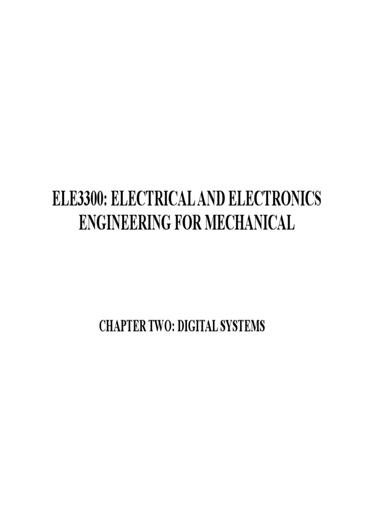 Chapter 2 Digital System | Download Free PDF | Logic Gate | Digital Technology