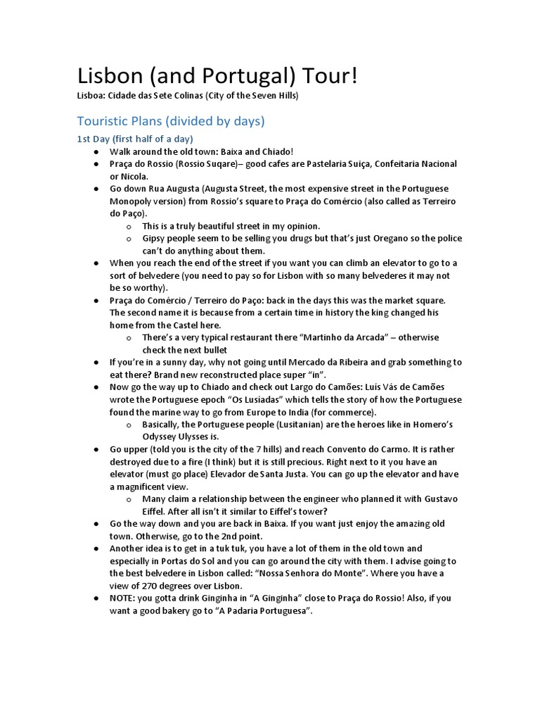 Lisbon Tourism | PDF | Lisbon | Porto