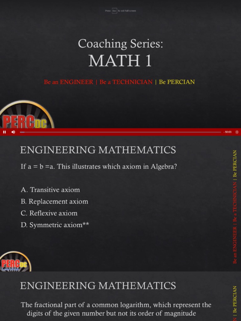 MATH COACHING SERIES1 | PDF