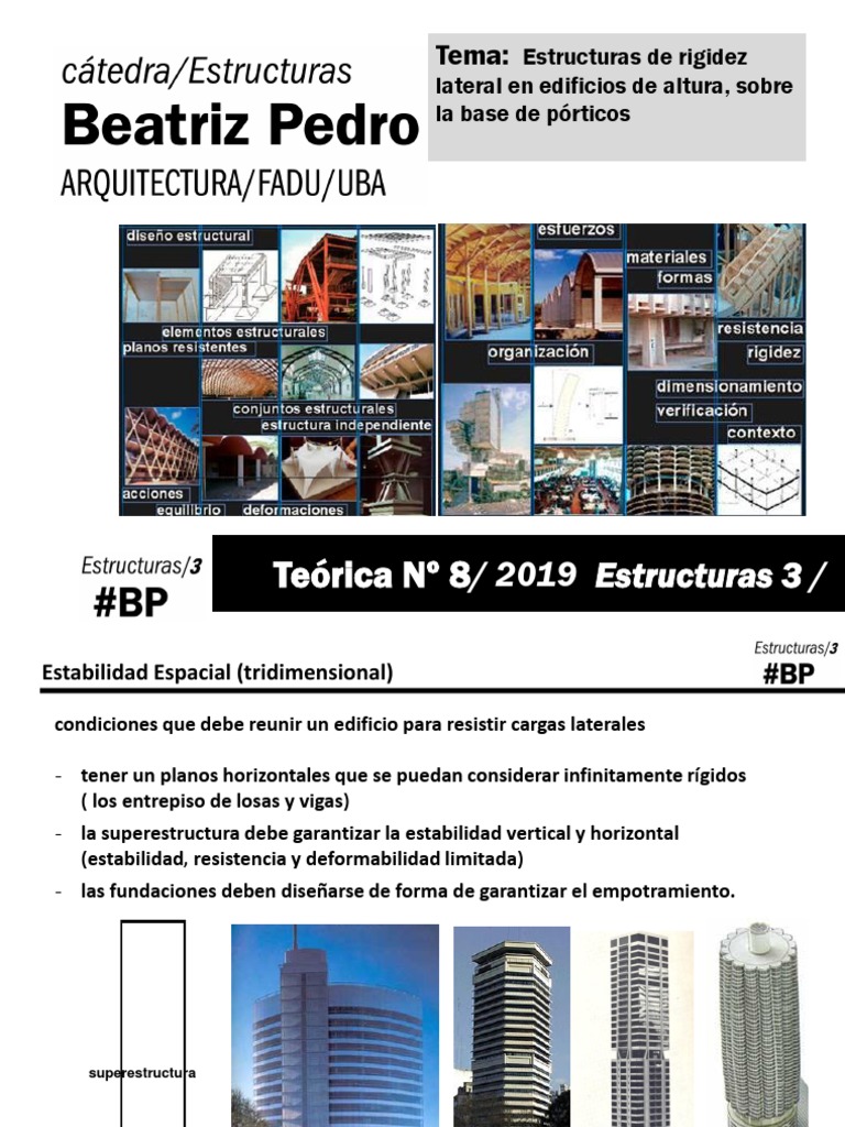 Estructuras de rigidez lateral en edificios de altura basadas en pórticos | PDF | Rigidez | Viga ...