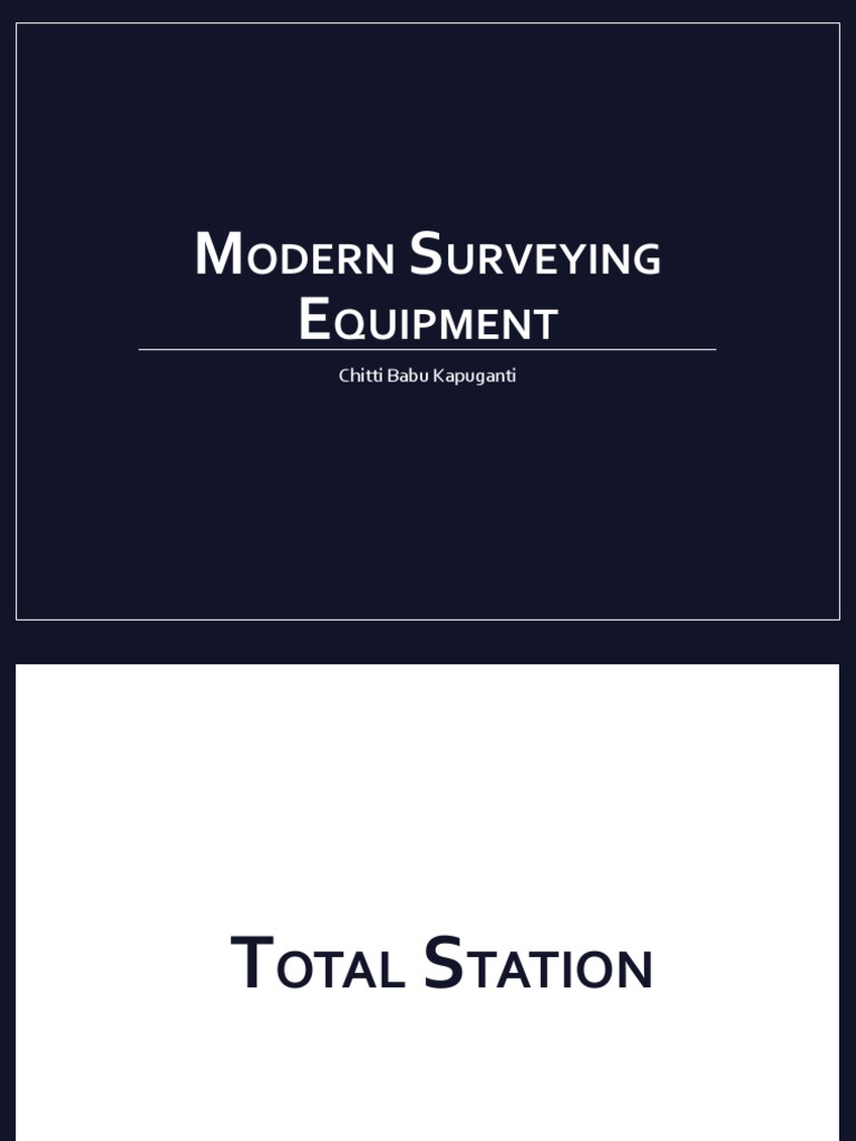 Unit 5 Modern Surveying Equipment | PDF | Global Positioning System ...