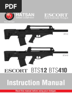 Escort Instruction Manual GB | PDF | Shotgun | Magazine (Firearms)