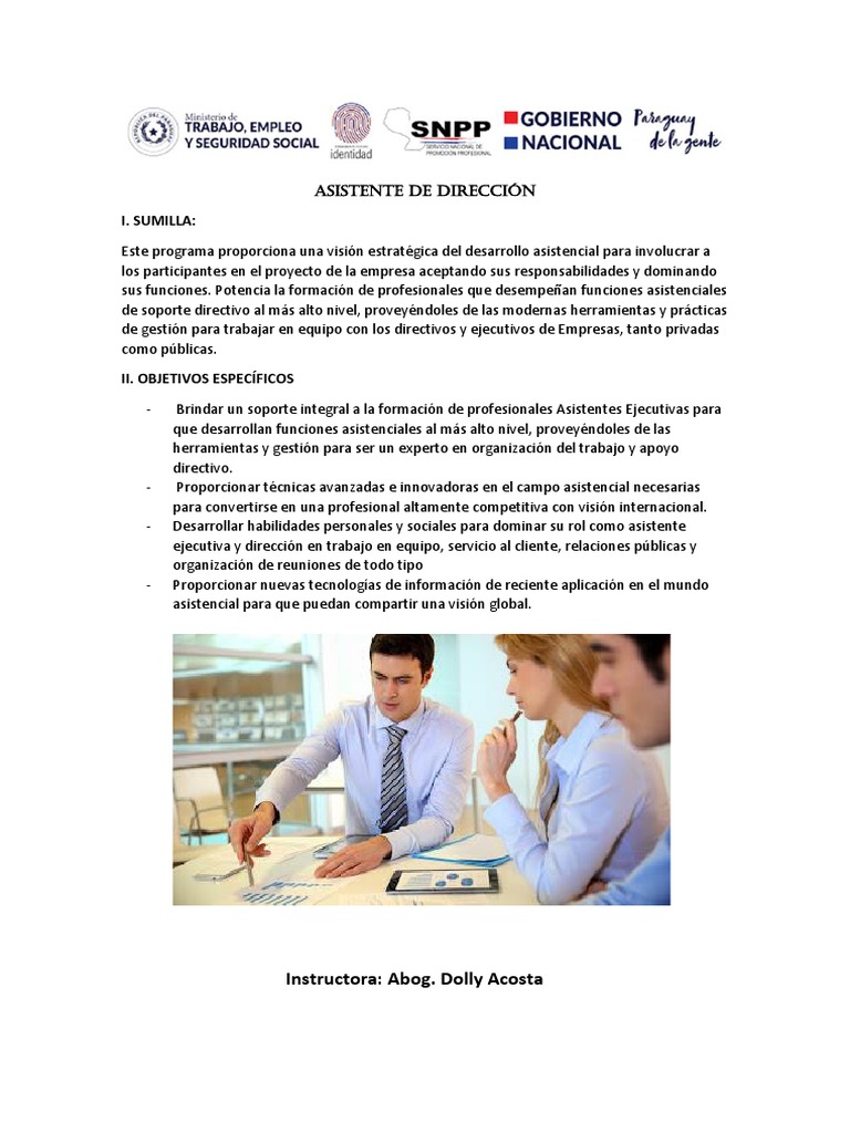 Las Funciones de Un Asistente de Dirección | PDF