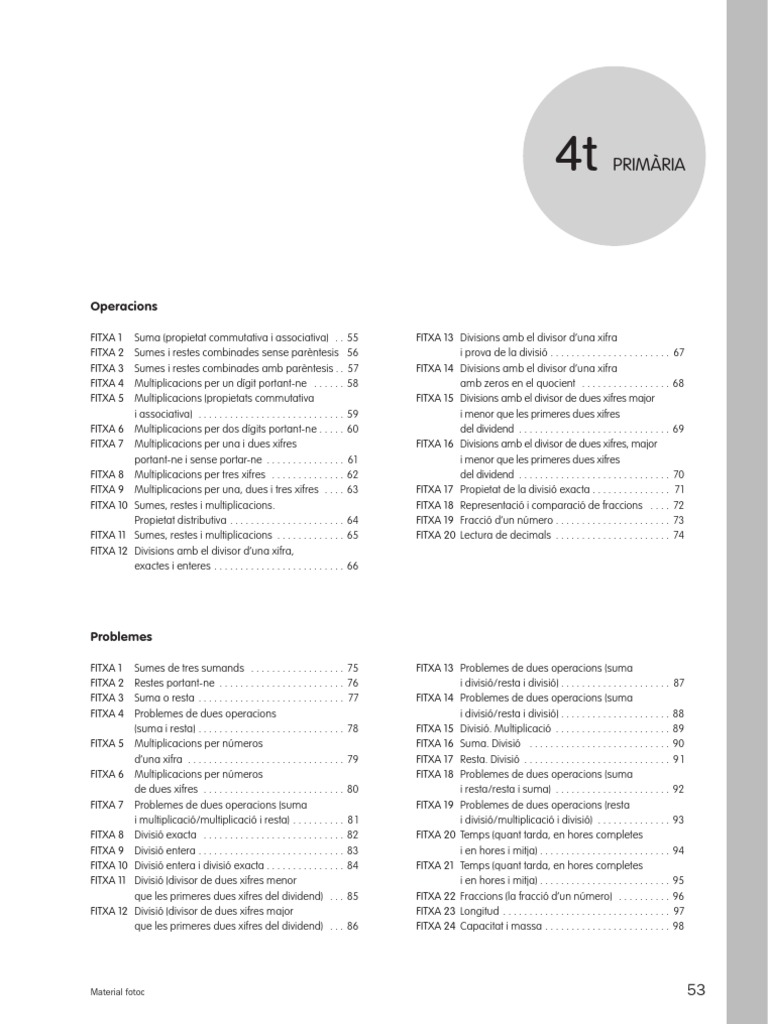 Deures Resolució de Problemes 4rt | PDF
