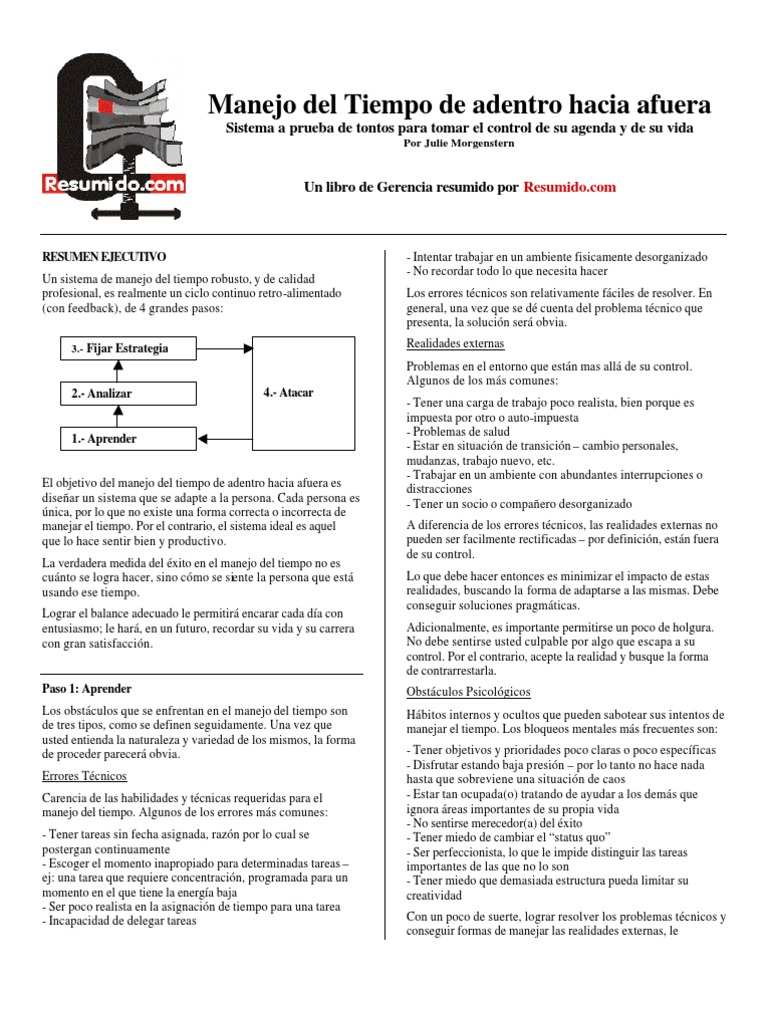 Manejo Del Tiempo | PDF
