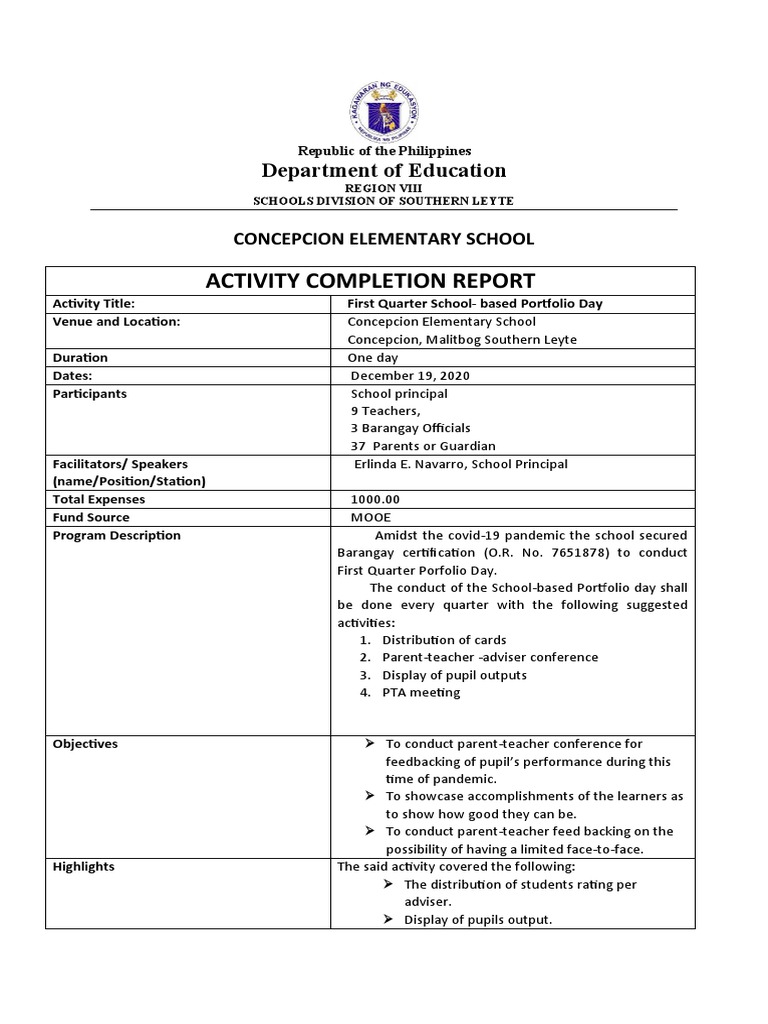 First Quarter Portfolio Day Report | PDF | Behavior Modification | Learning