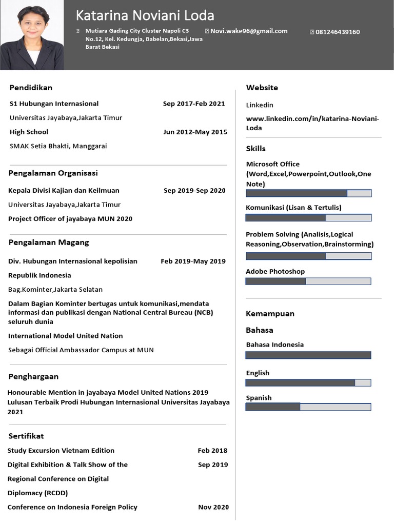 CV. KATARINA-dikonversi | PDF
