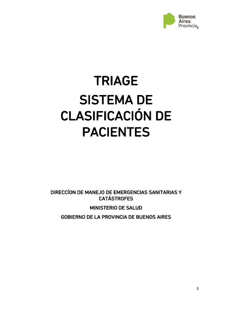 Manual de Triage | PDF | Medicina CLINICA | Especialidades Medicas