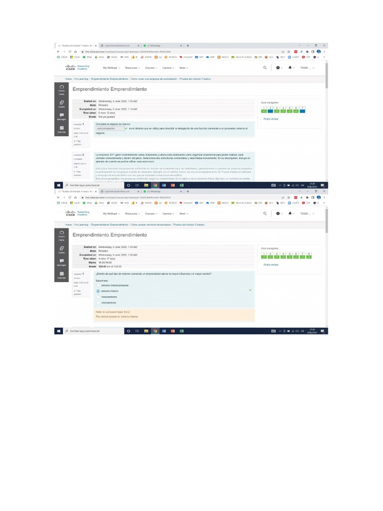 Evaluacion de Netacad | PDF