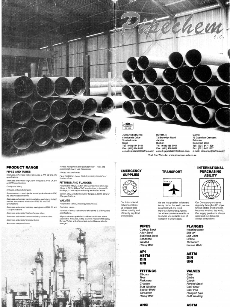 Piping Material Specifications | PDF | Pipe (Fluid Conveyance) | Plumbing
