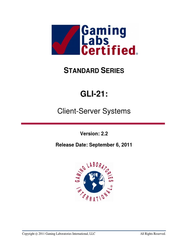 GLI 21 v2 2 Standard Final | PDF | Server (Computing) | Client–Server Model