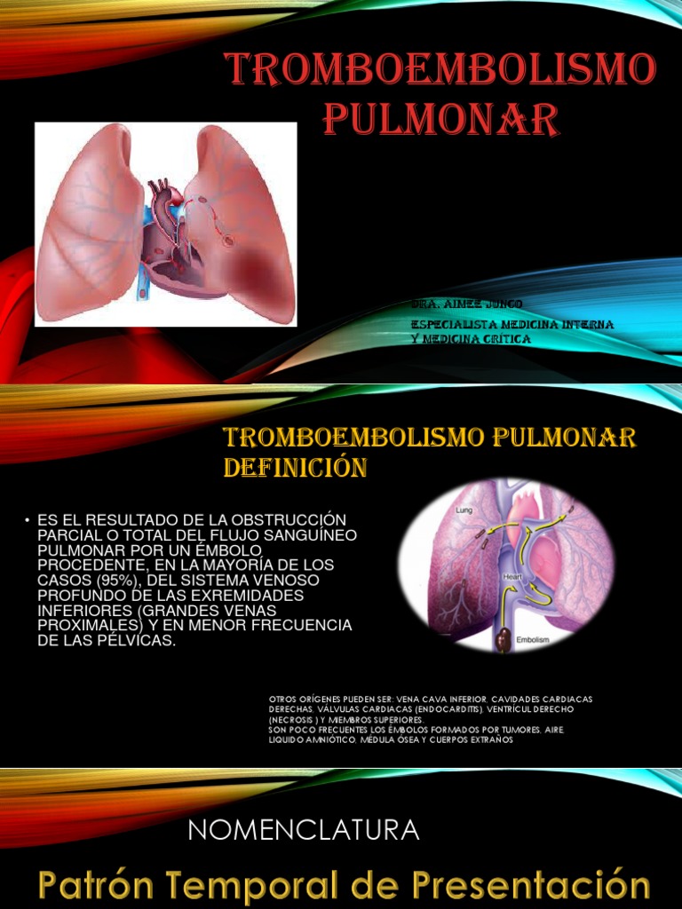 Tromboembolismo Pulmonar | PDF | Trombo | Especialidades Medicas