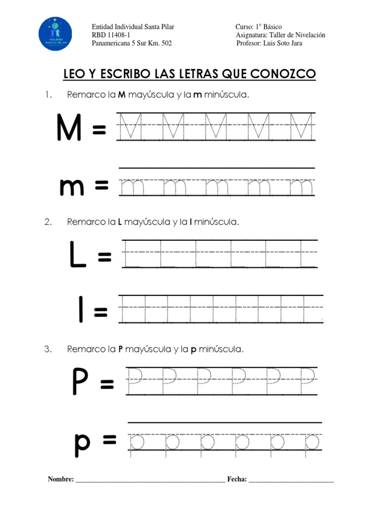 Leo y Escribo Letras Que Ya Conozco | PDF | Ortografía | Colación