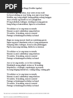 A Ballad From Davao (Buyayang) | PDF | Poetry | Metre (Poetry)