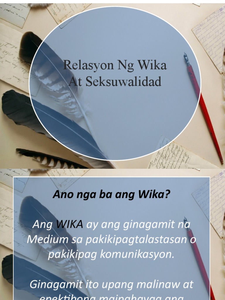 Wika at Seksuwalidad | PDF