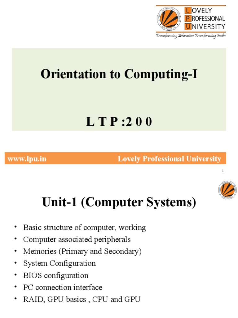 Lecture 1 Cse 111 Pdf Inputoutput Computer Data Storage