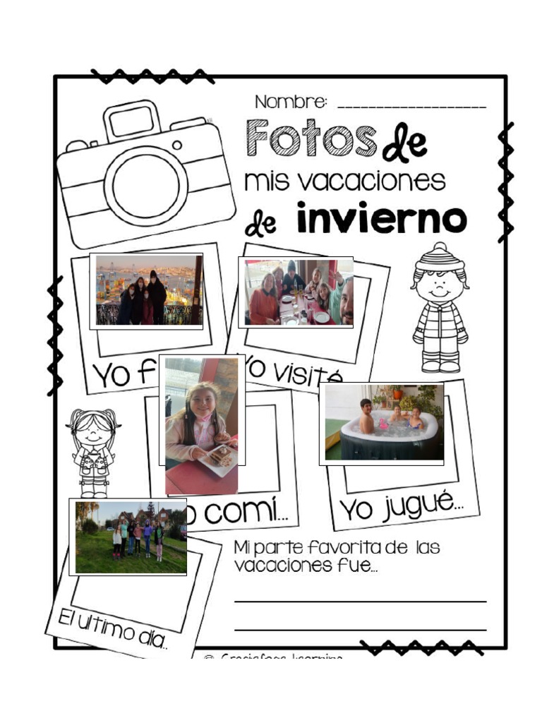 mis vacaciones de invierno | PDF