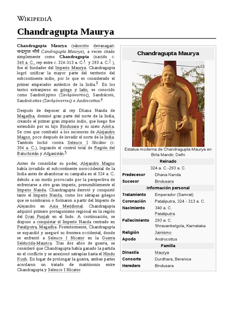Chandragupta Maurya | PDF