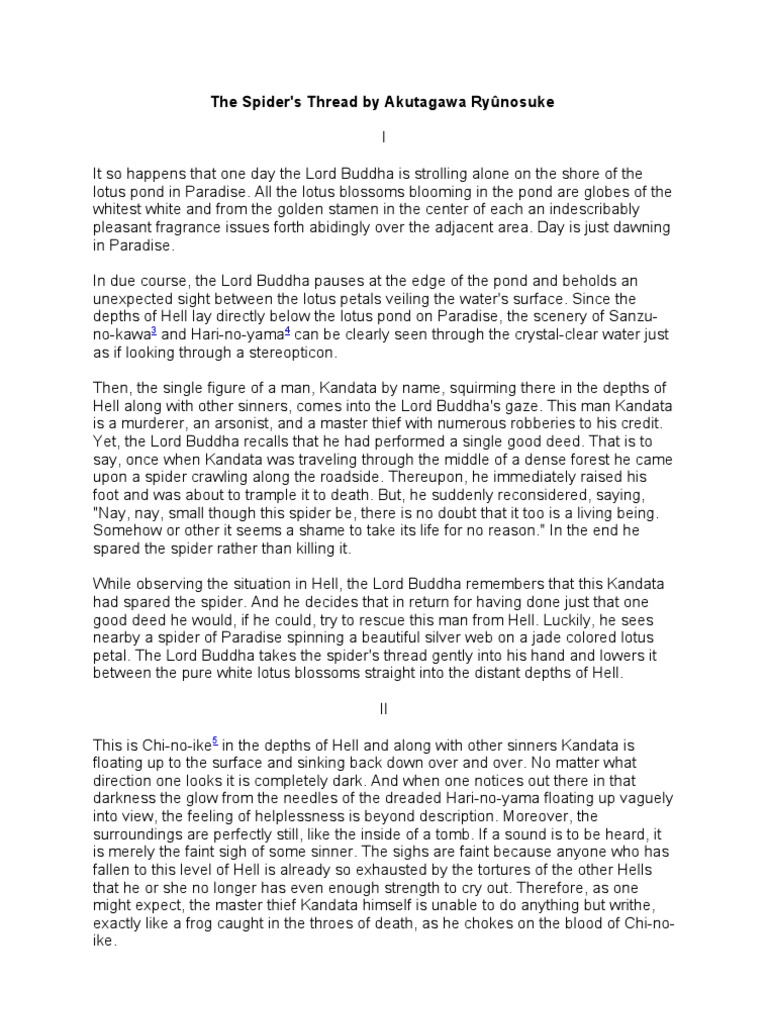 Spider's Thread | PDF | Hell