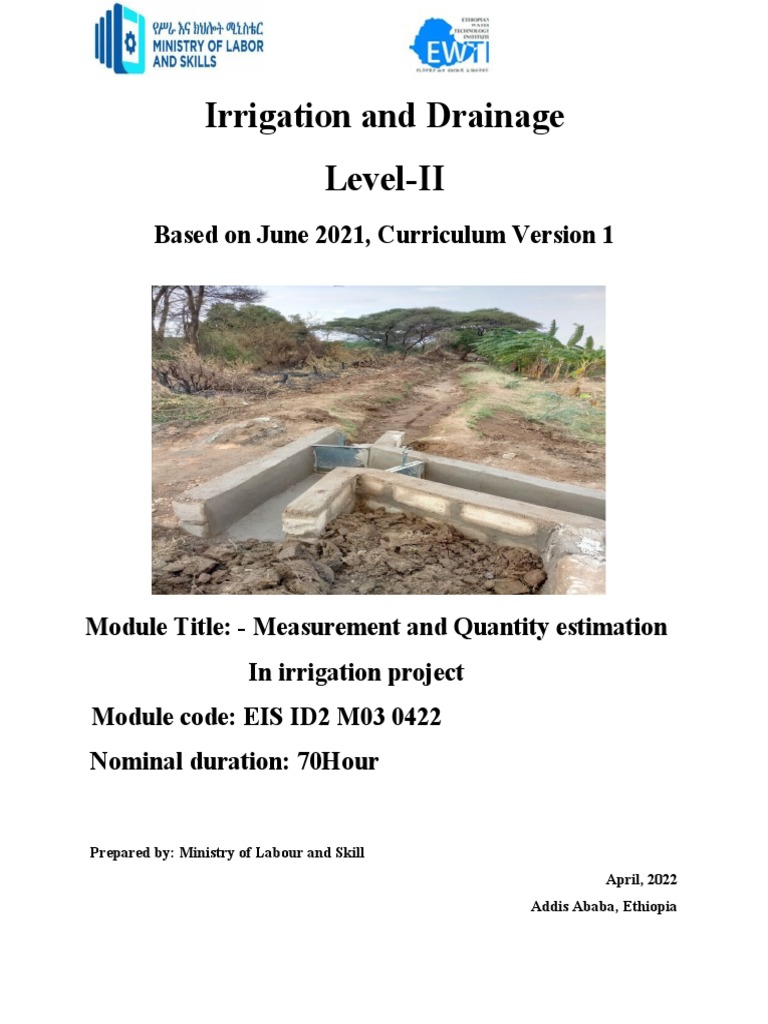 2-Sample Irrrigation Training Material | PDF | Measurement | Volume