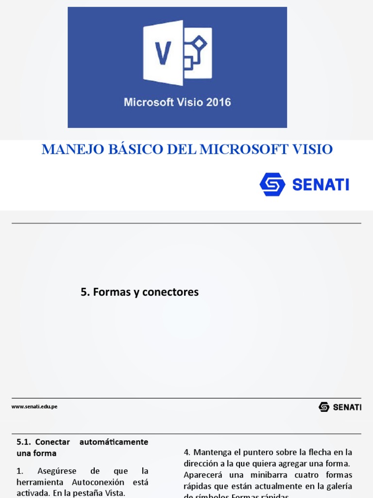 Guía básica para conectar y vincular formas en Microsoft Visio | PDF ...